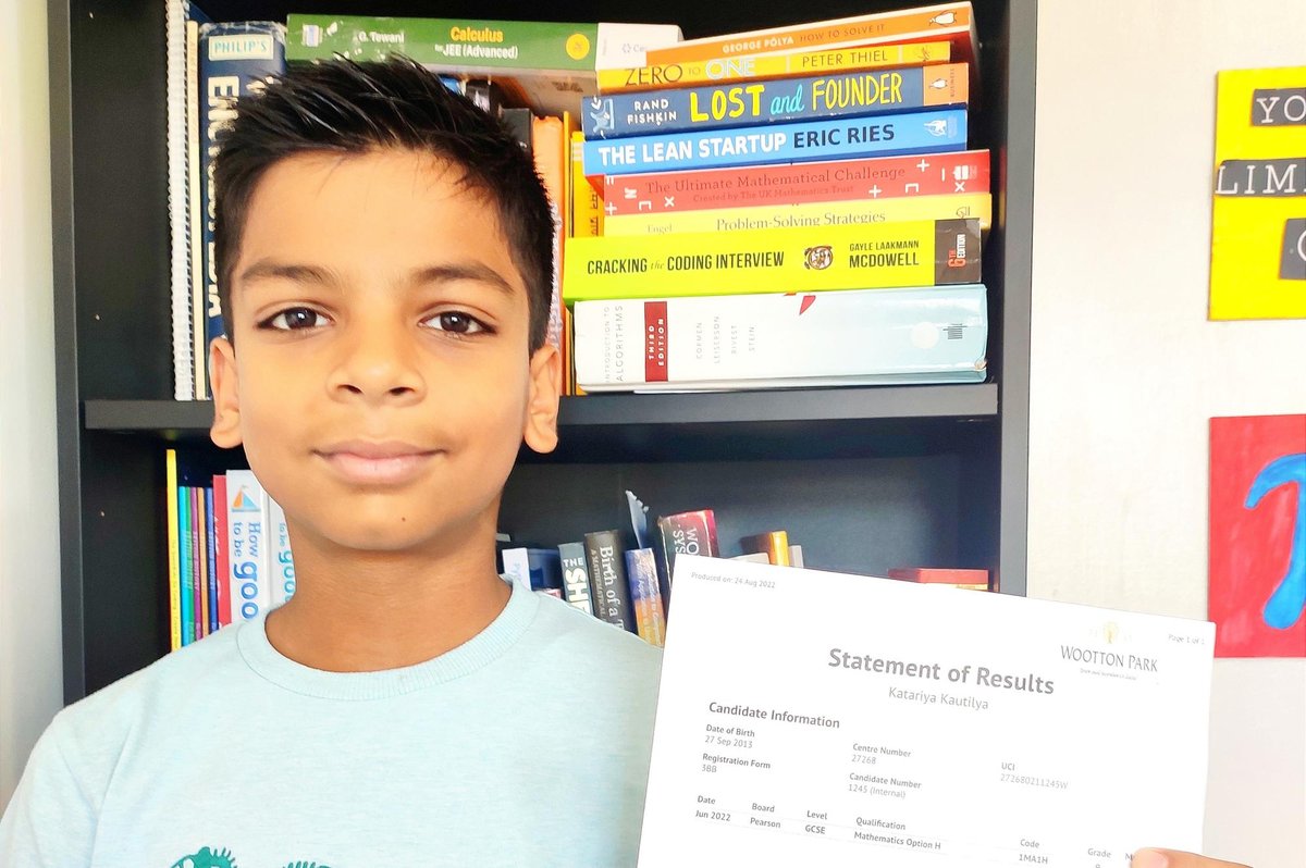 Aged 8, World's Youngest Qualified Computer Programmer Scores Top Math ...
